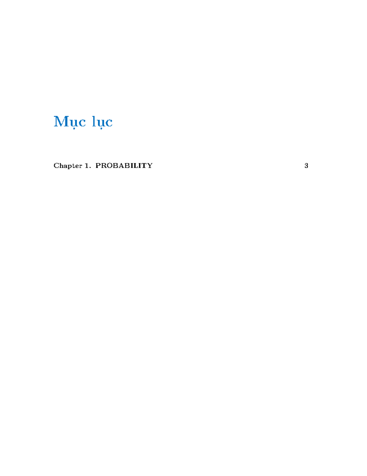 Problem-Chapter 1 - Mục lục Chapter 1. PROBABILITY 3 Chương 1 PROBABILITY Experiments List the ...