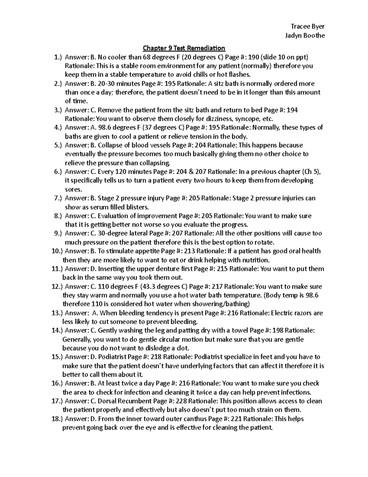 Chapter 9 Test Remediation - Tracee Byer Jadyn Boothe Chapter 9 Test ...