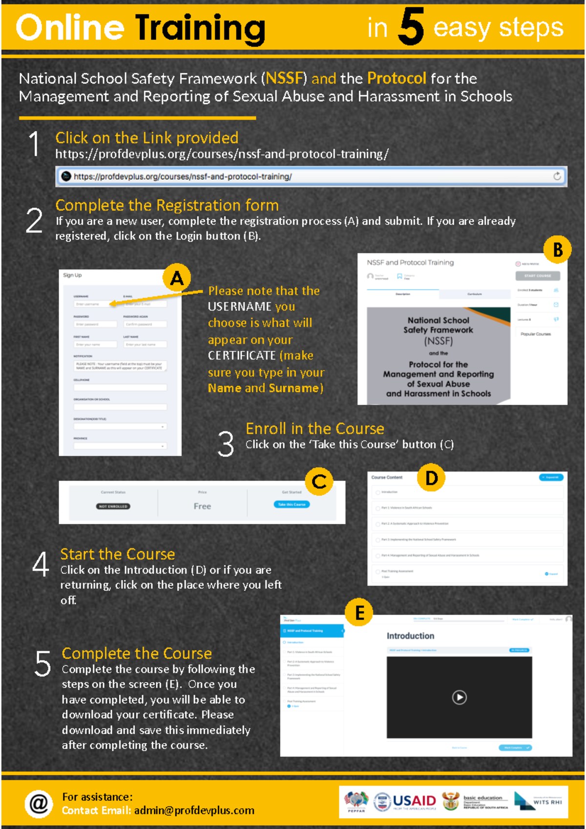 NSSF-course-advert - 1 Click on the Link provided profdevplus/courses/nssf-and-protocol-training ...