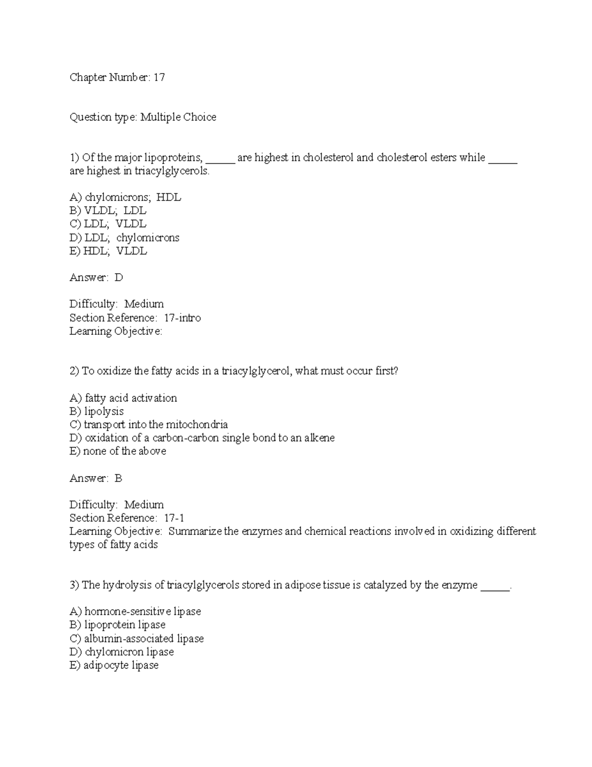 Troy ch17 - practice quizzes i used for exam prep - Chapter Number: 17 Question type: Multiple ...