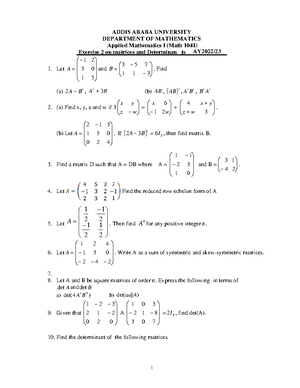 Applied M I Lnote - Lecture notes All chapters - Ambo University ...
