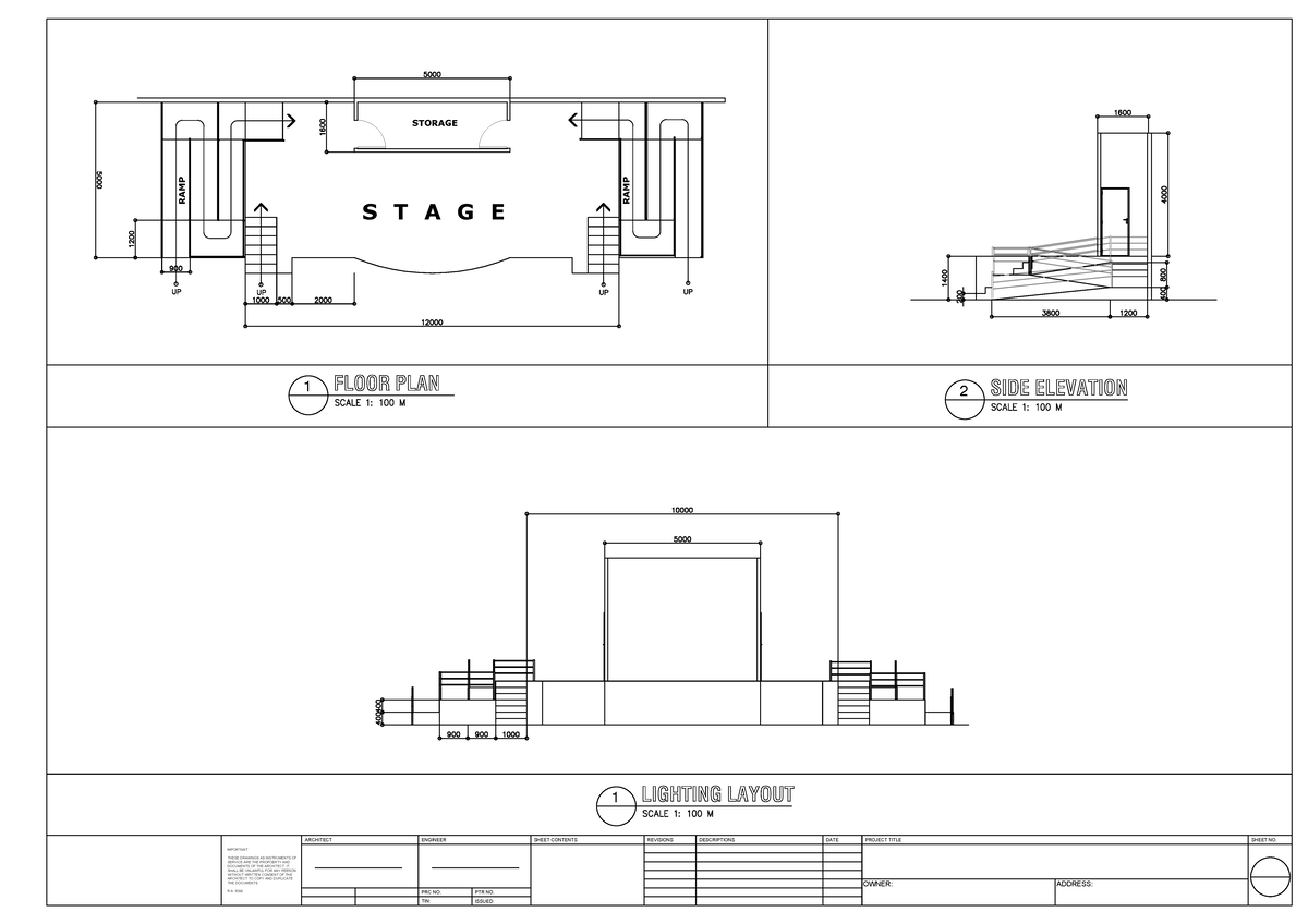 Stage-Model - proposal - IMPORTANT: THESE DRAWINGS AS INSTRUMENTS ...