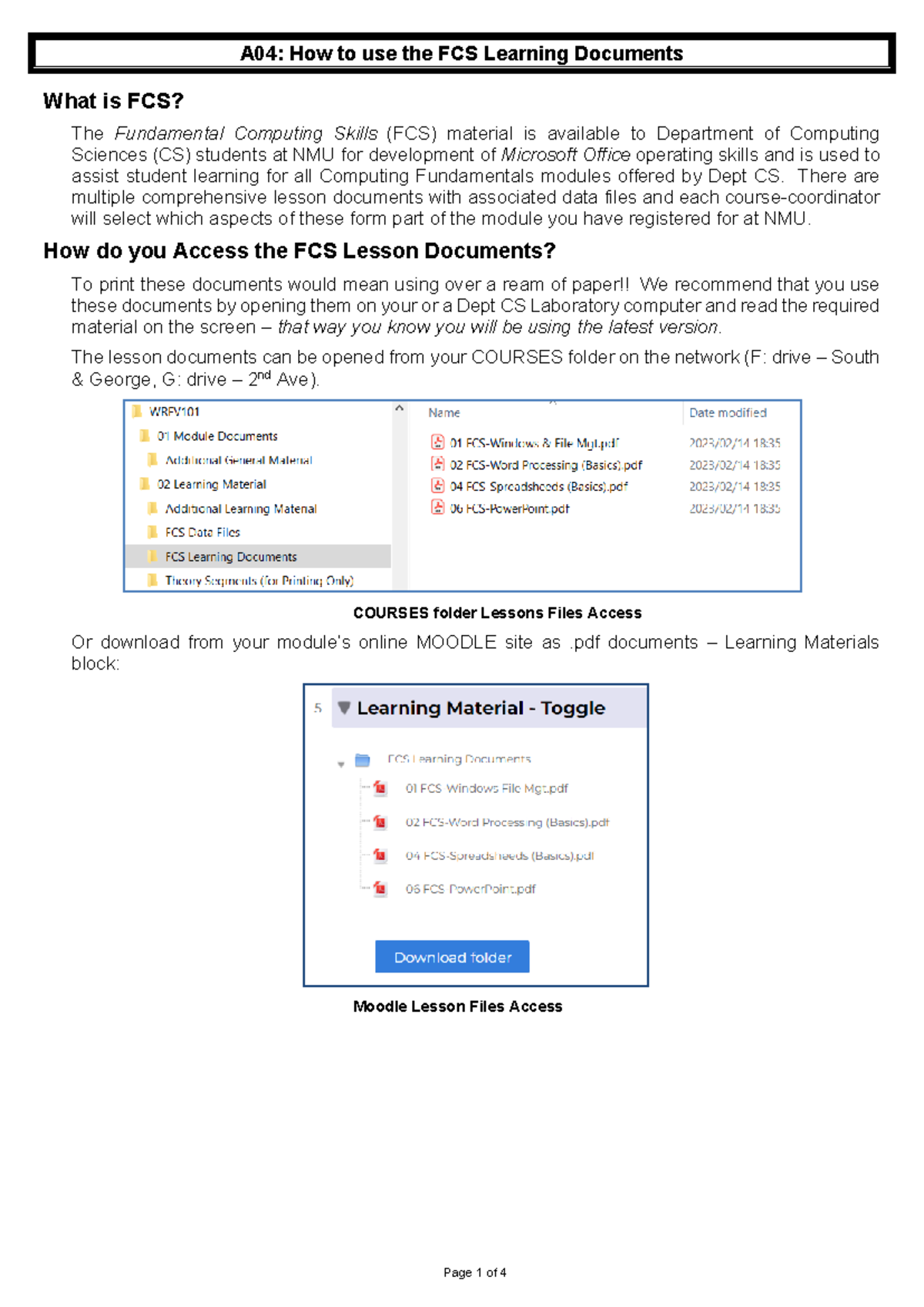 A04 How to use FCS Lesson Documents - What is FCS? The Fundamental Computing Skills (FCS ...