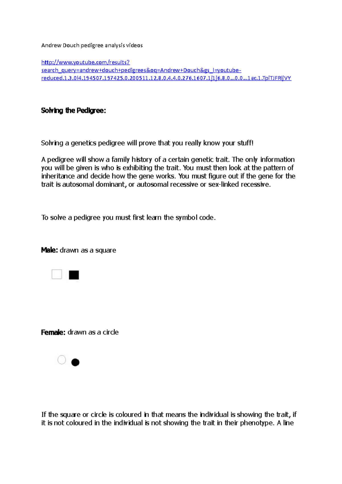 Solving pedigrees - Andrew Douch pedigree analysis videos youtube ...