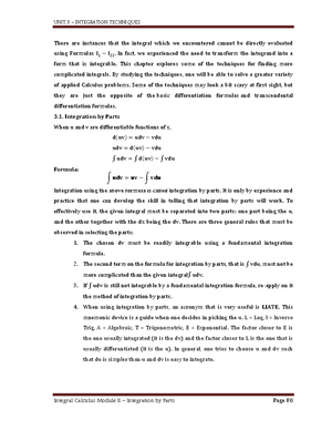 Module 9 Integration by Substitution - 3. Integration by Substitution ...
