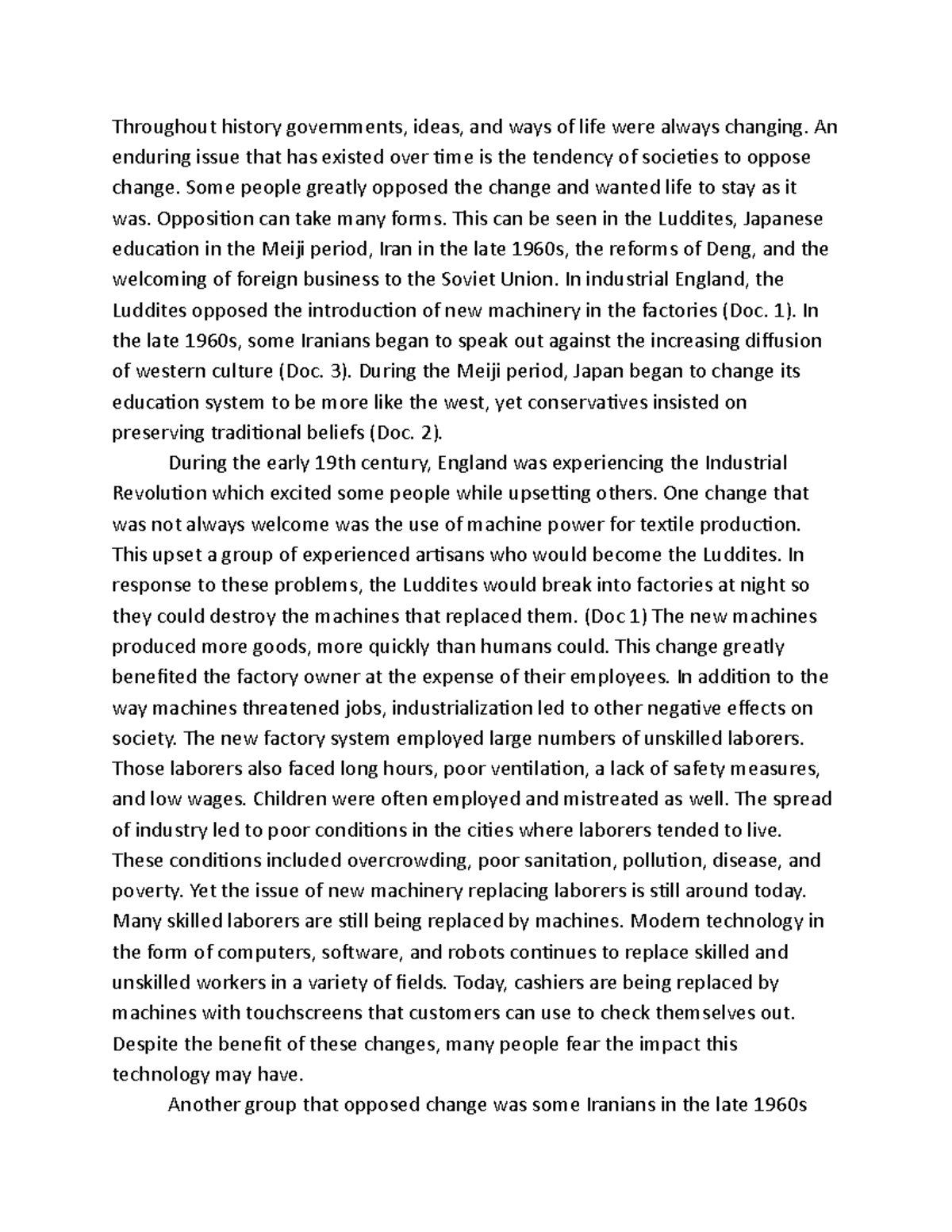 History Governments - Throughout history governments, ideas, and ways ...