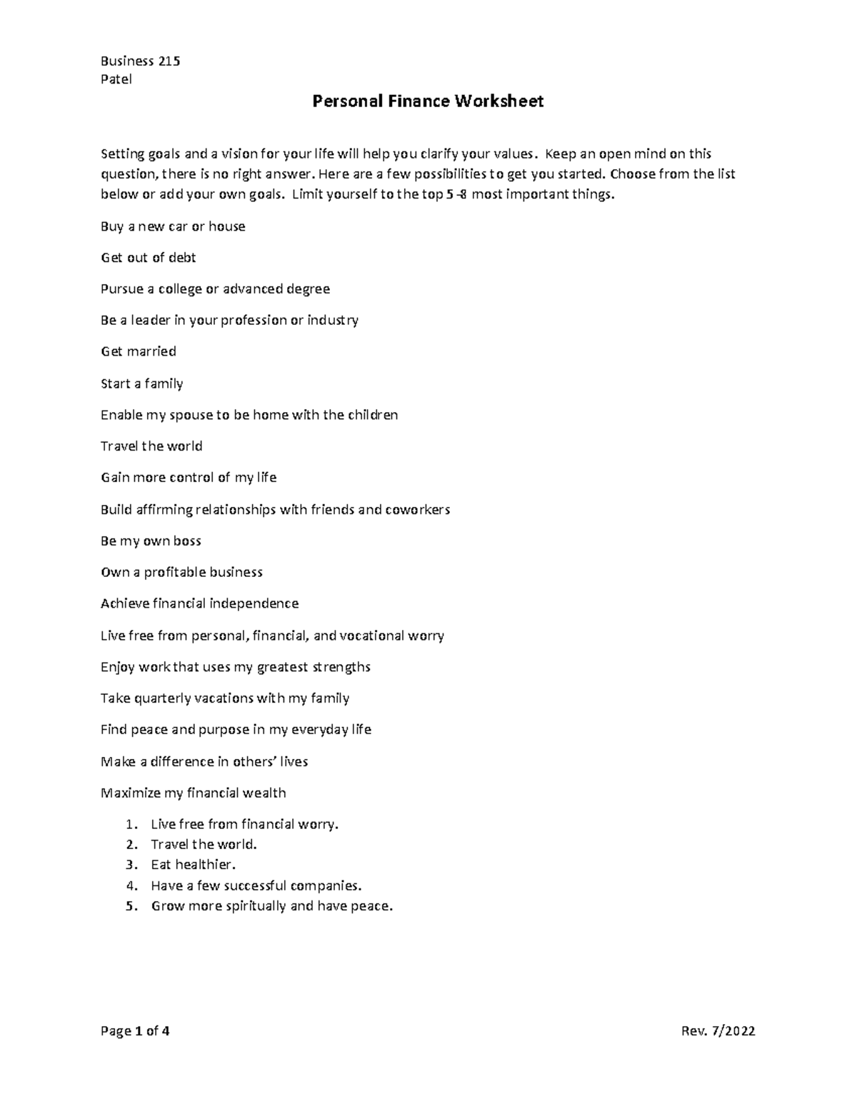 Financial+Goal+Setting+Worksheet copy - Patel Personal Finance ...