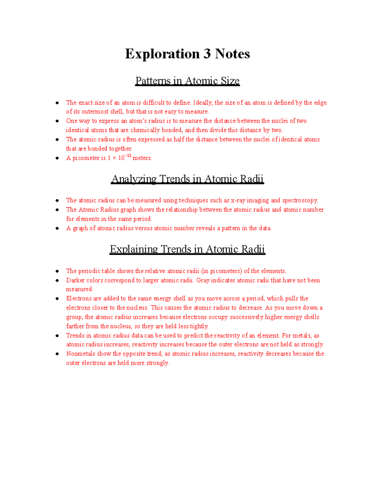 Unit 2 - Lesson 2 - Exploration 3 Notes - Exploration 3 Notes Patterns ...