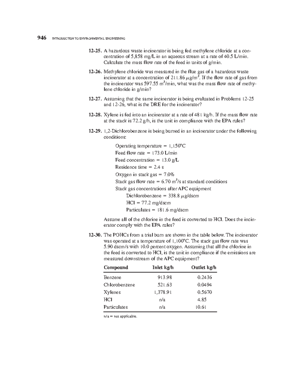 Chapter 13 Introduction to Environmental Engineering - 946 INTRODUCTION ...