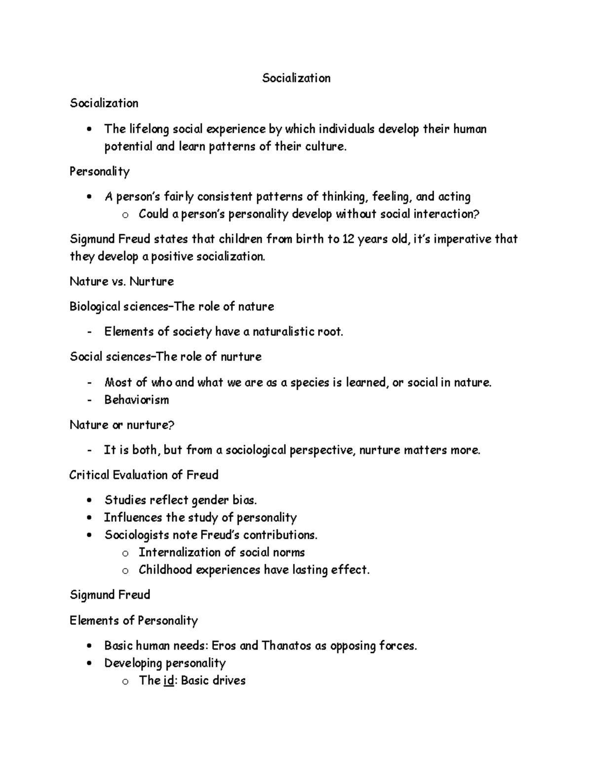 Socialization - Introductory Sociology instructed by Dr. Marco Mena ...