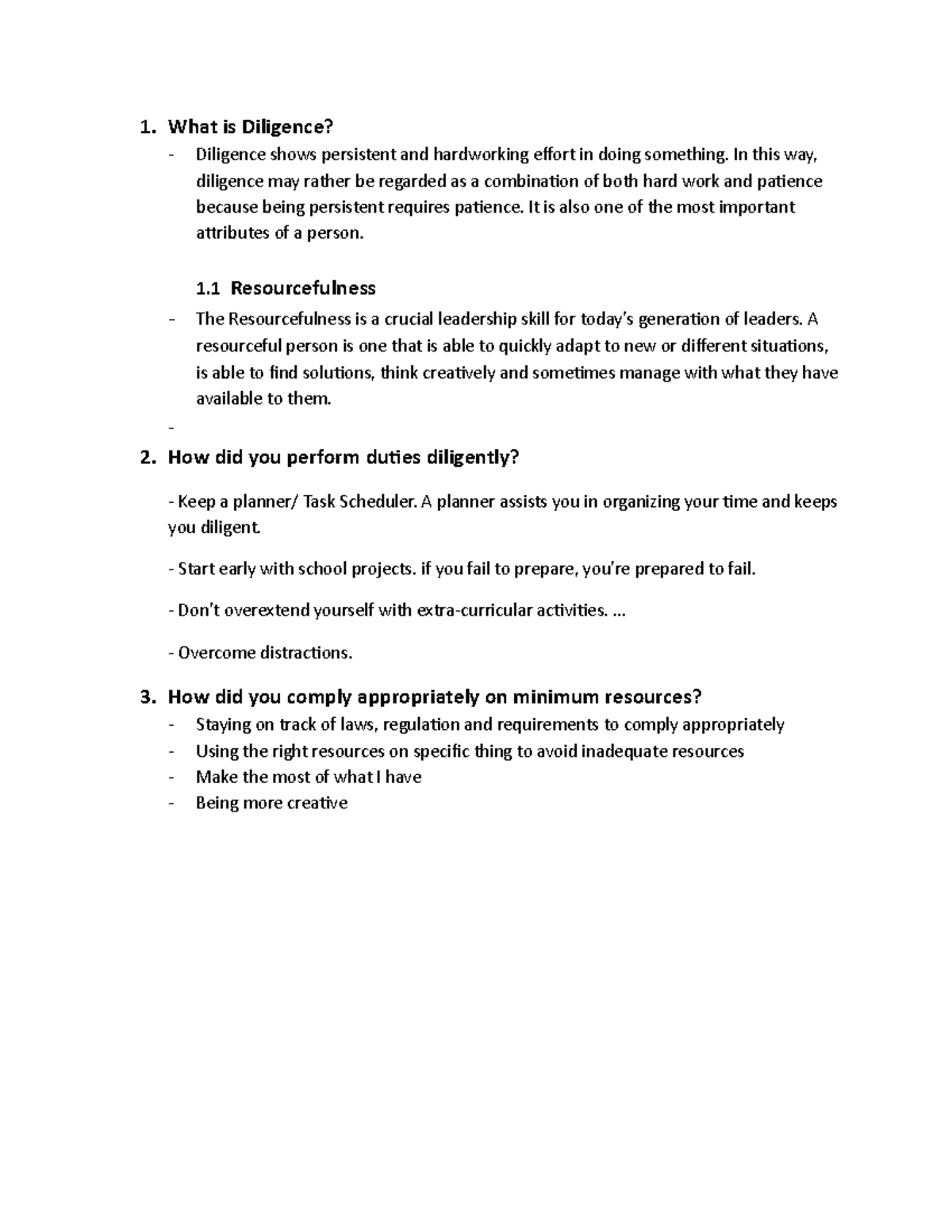 Activity 4 - Basic knowledge about what you have experienced - 1. What ...