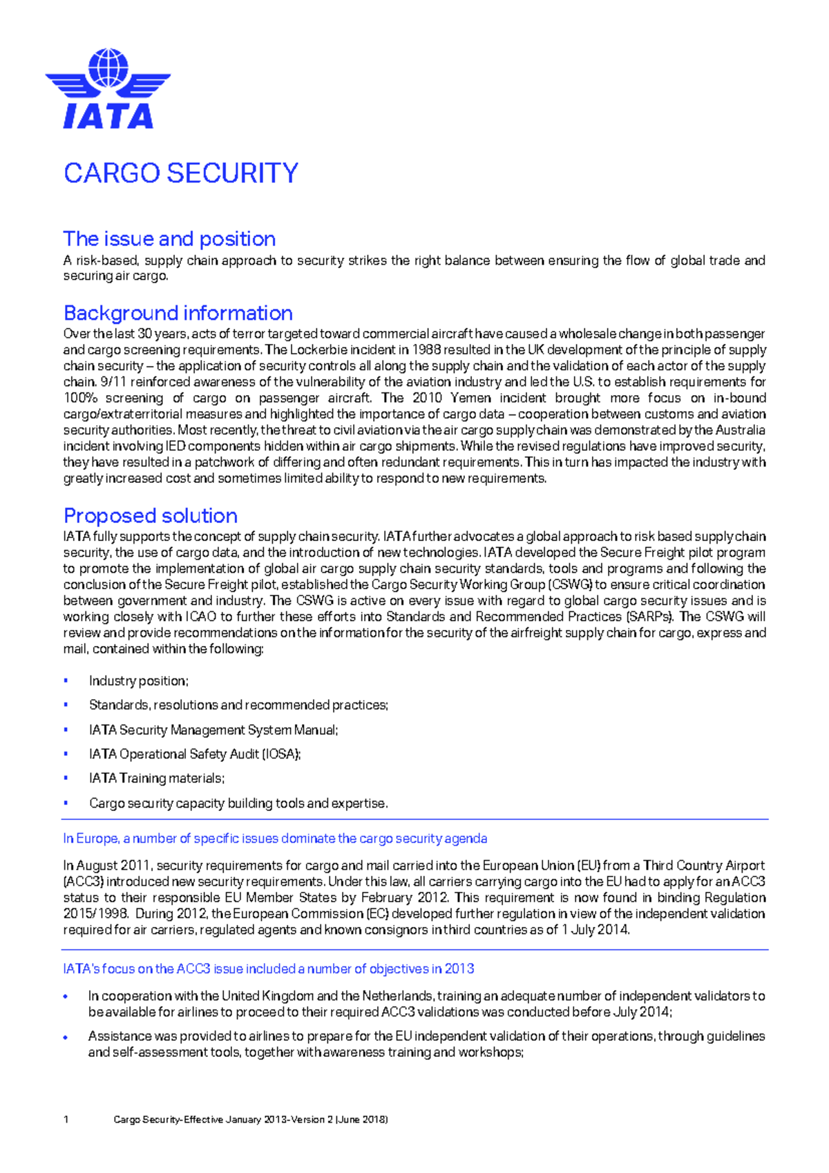 Air cargo-security - notes - 1 Cargo Security-Effective January 2013 ...