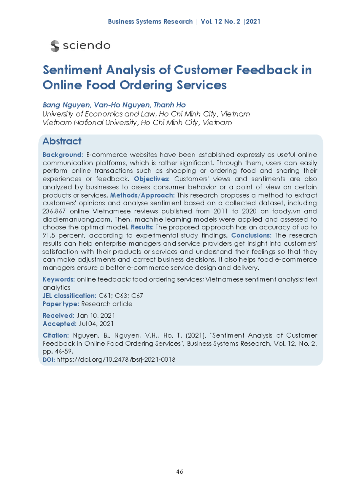 Sentiment Analysis of Customer Feedback - Through them, users can ...