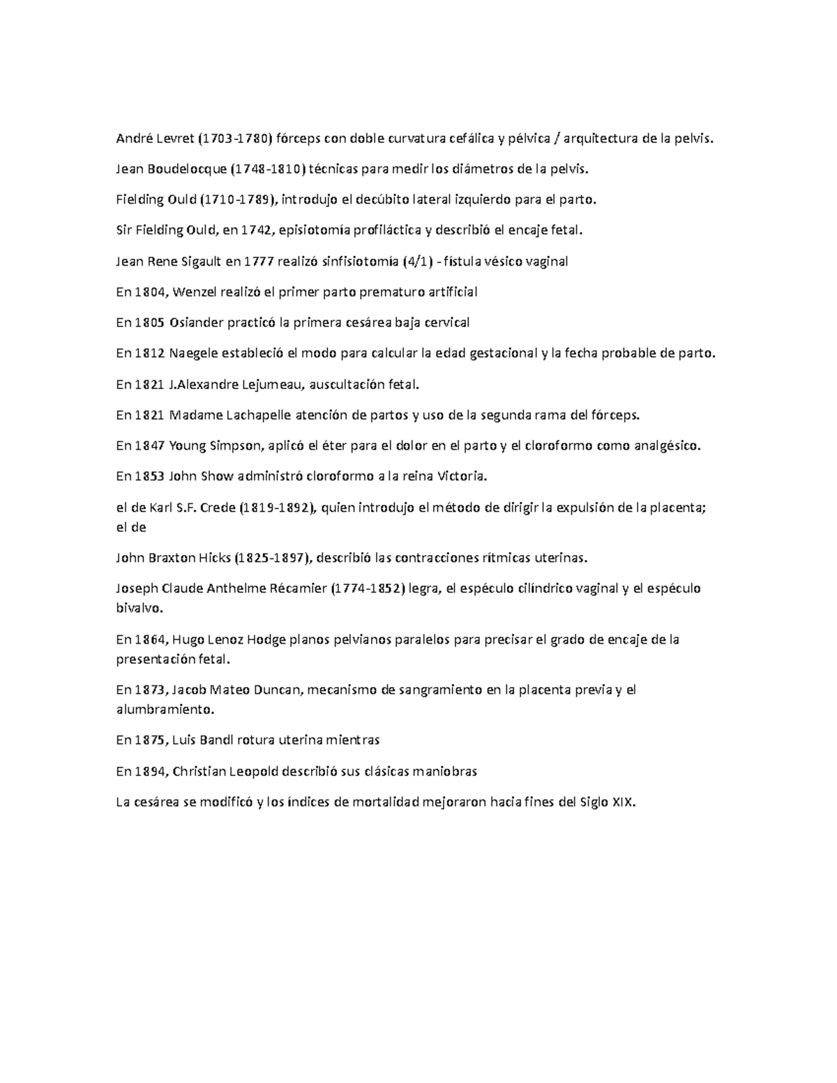 André Levret - uso - André Levret (1703-1780) fórceps con doble ...