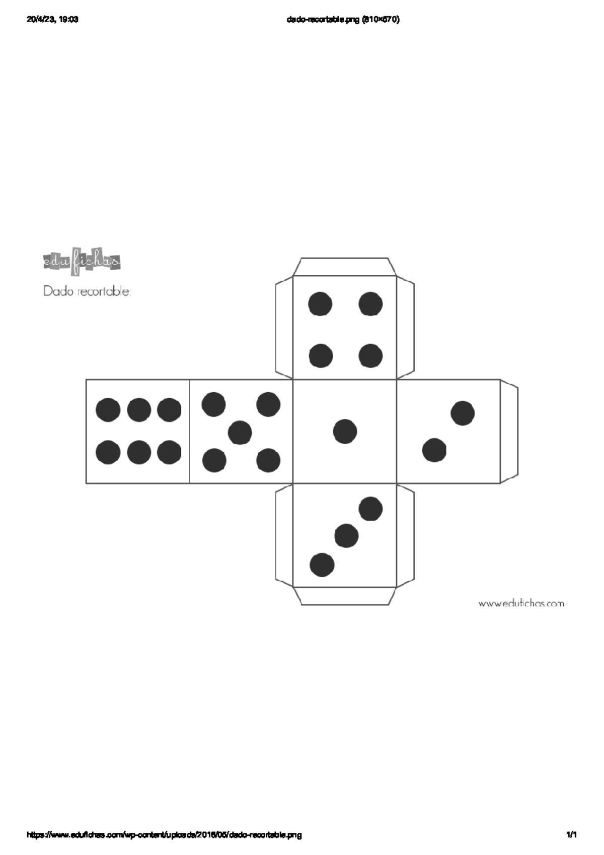 Dado-recortable - formulas - FISICA - 20/4/23, 19:03 dado-recortable ...