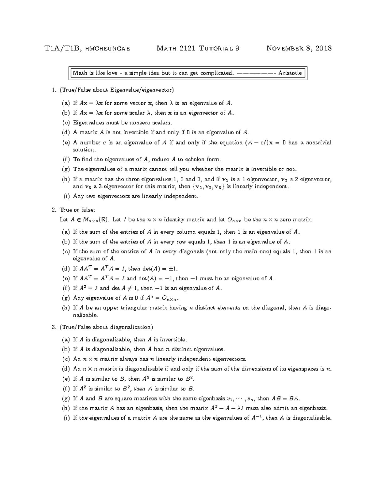 Math 2121 problem set 9 - Cheung Ho Man - hmcheungae Math 2121 Tutorial ...