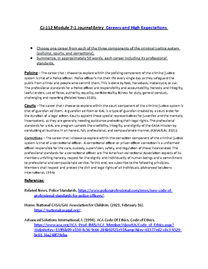 CJ 406 Module Two Assignment - Complete this template by replacing the ...