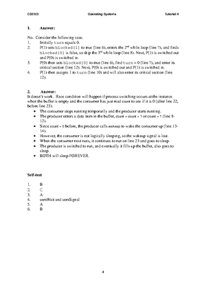 CS3103 2021B midterm - CITY UNIVERSITY OF HONG KONG Course code & title : CS3103 Operating - Studocu