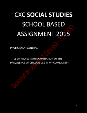 CXC Social Studies CSEC Notes - CSEC SOCIAL STUDIES SECTION Government ...