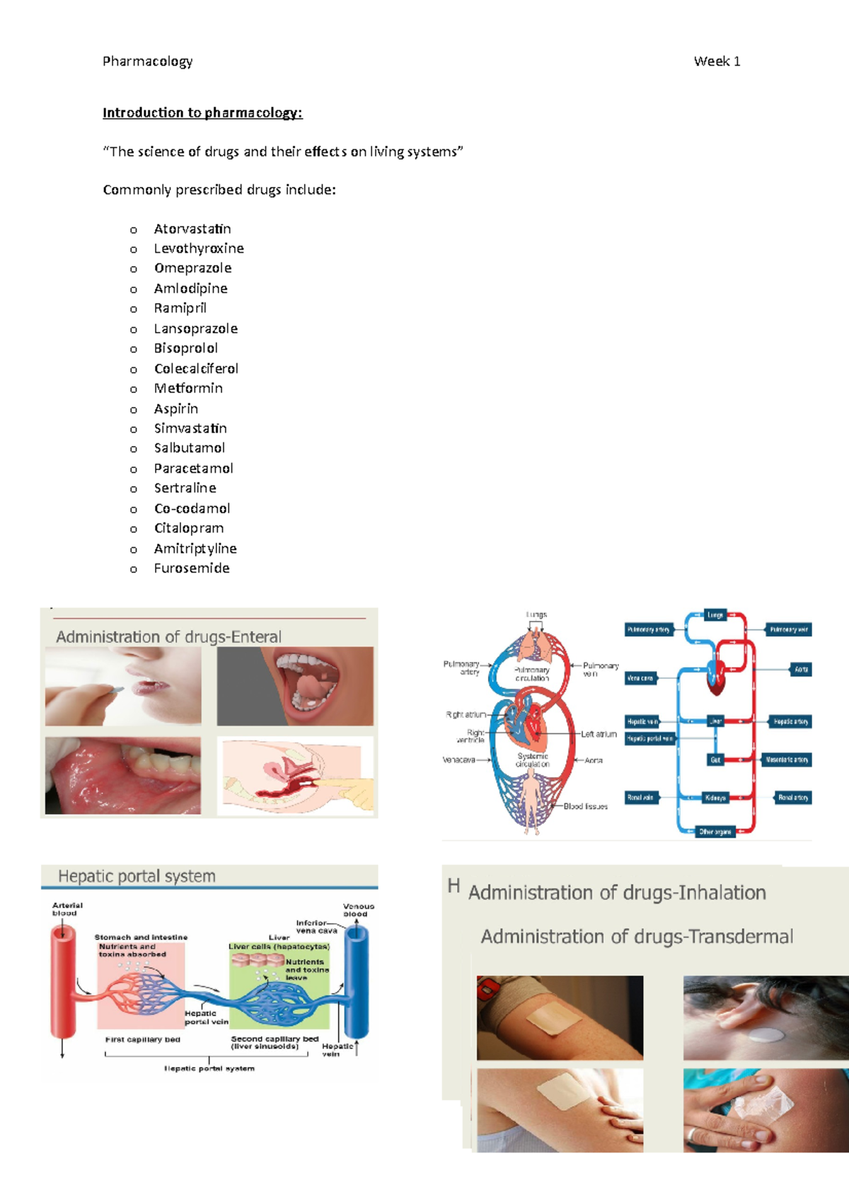 Intorduction pharmacolog - Introduction to pharmacology: “The science ...