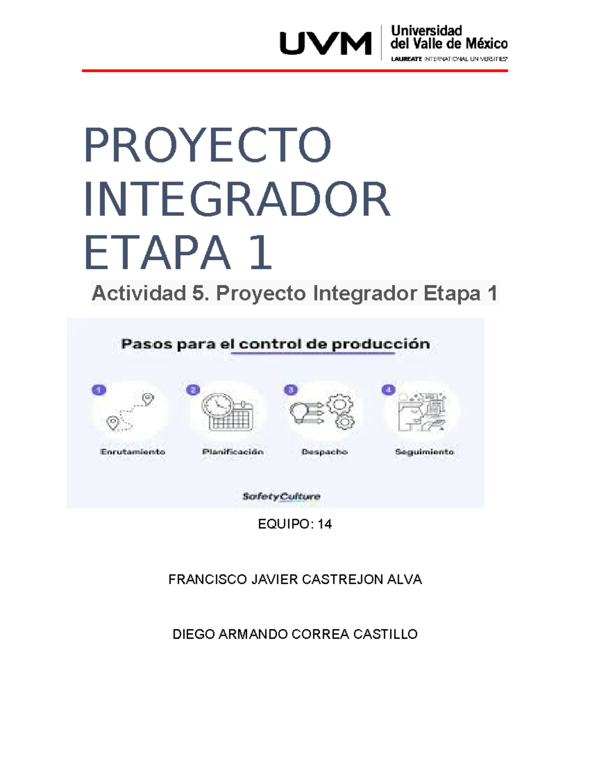 A5 PIE1 EQ14 Listo problemas 1 2 y 3 - PROYECTO INTEGRADOR ETAPA 1 Actividad 5. Proyecto ...