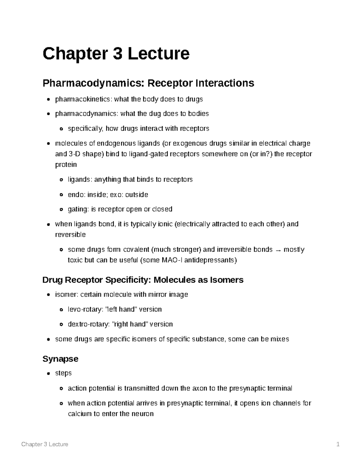 Chapter 3 Lecture - Dr. Scott Husband - Chapter 3 Lecture ...