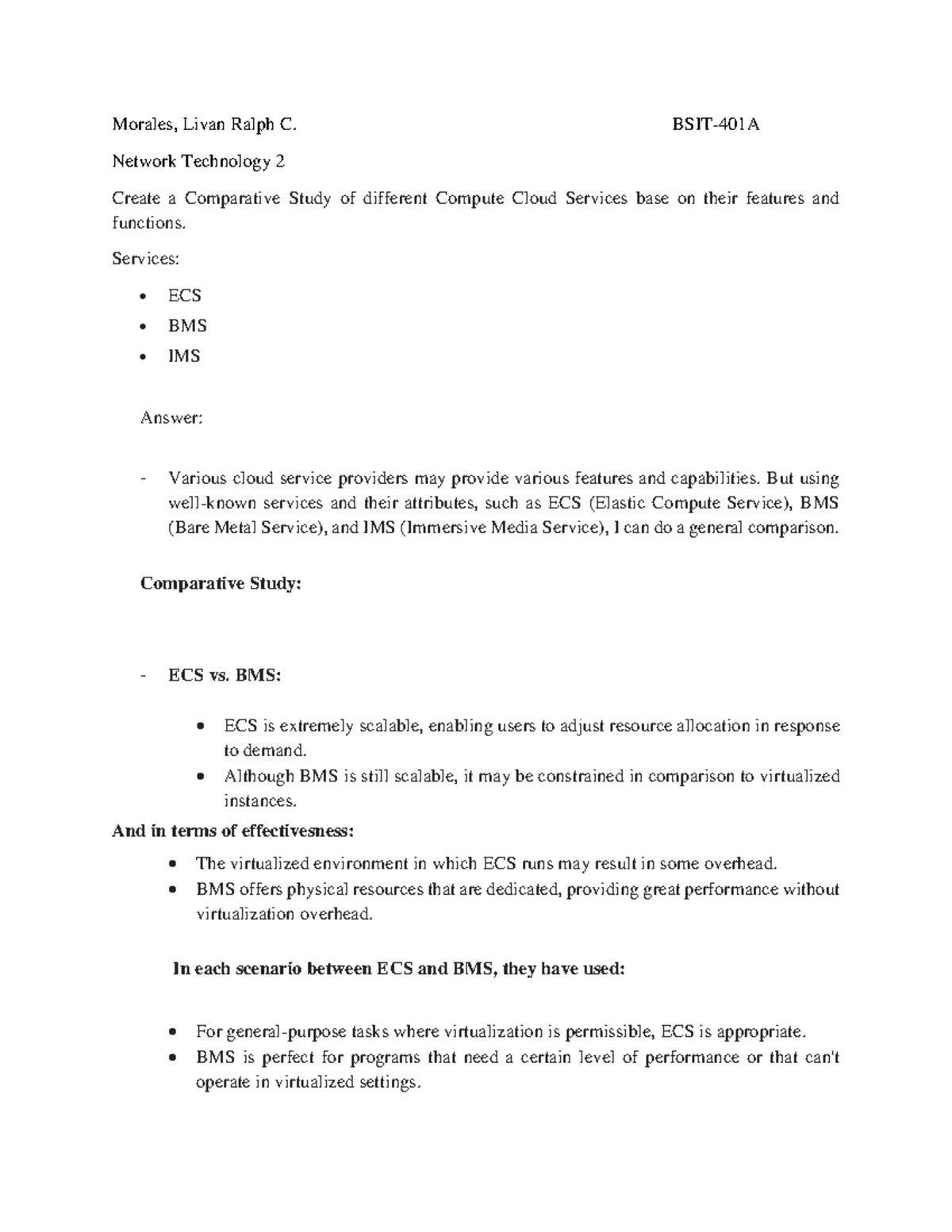 Morales Livan Ralph 03 Lab 2 - Morales, Livan Ralph C. BSIT-401A Network Technology 2 Create a ...