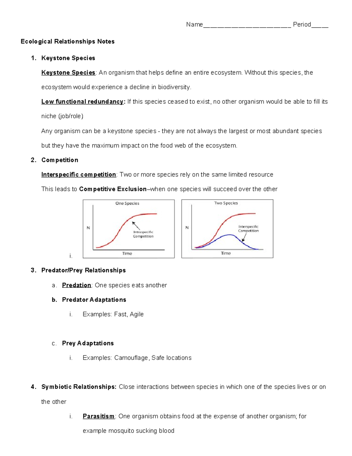 Copy of 3-Ecological Relationships Notes 23-24 - Name ...