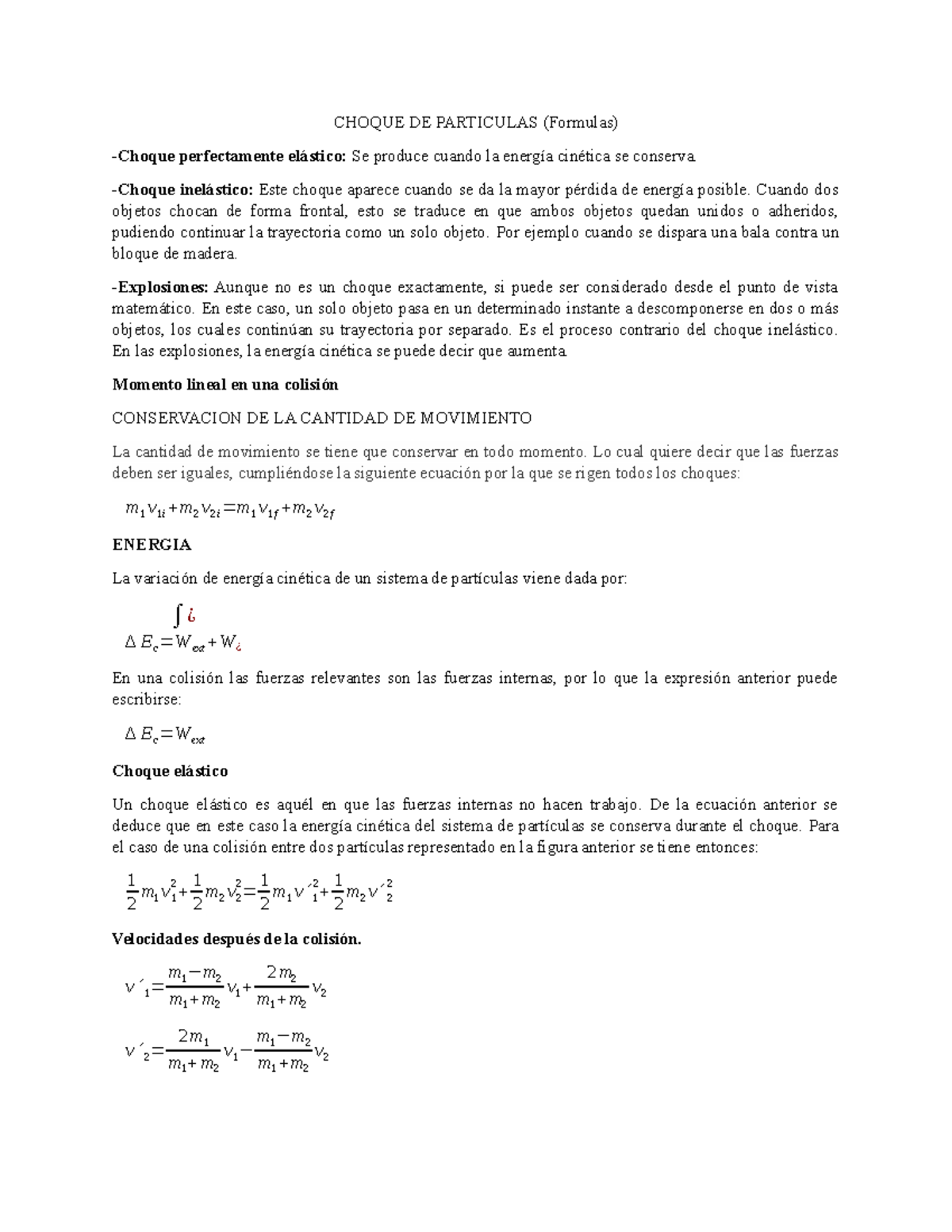 Choque DE Particulas - Física Universitaria - CHOQUE DE PARTICULAS ...