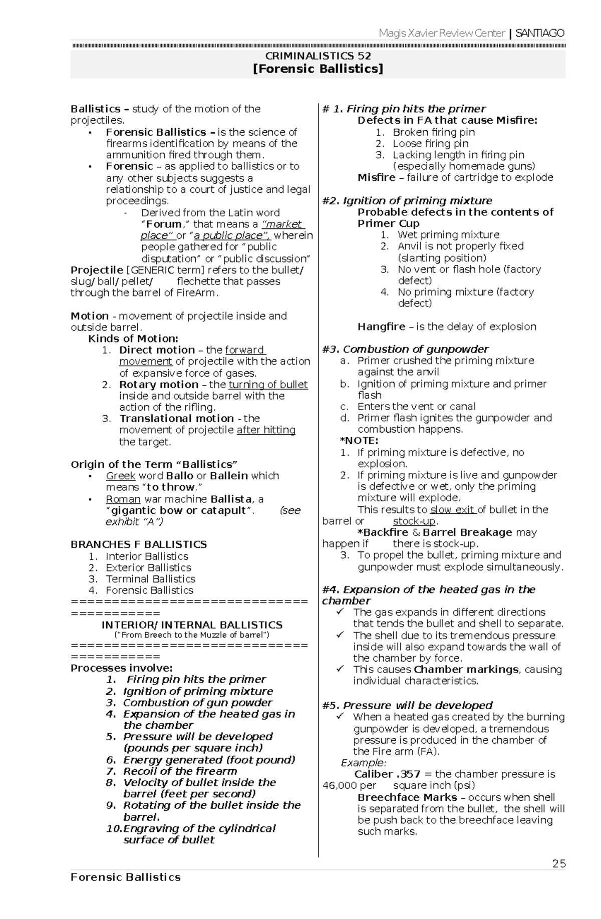 #3 Forensic Ballistics - CRIMINALISTICS 52 [Forensic Ballistics ...