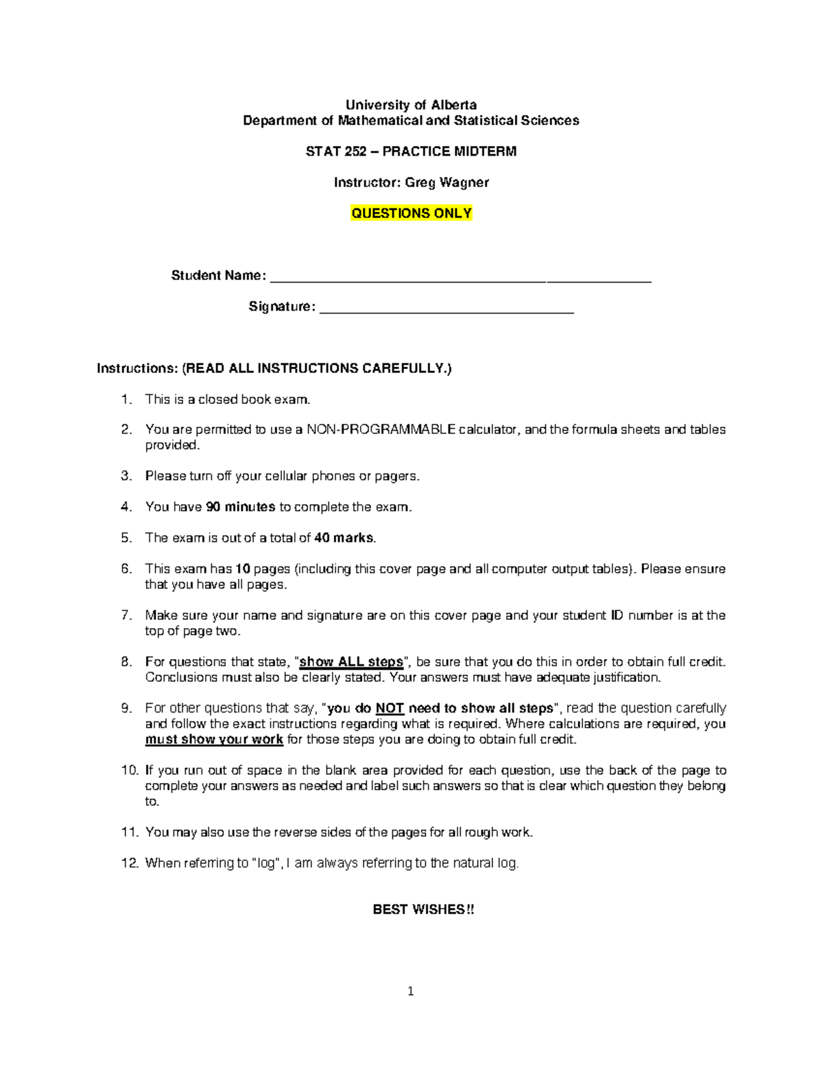 Stat 252-Practice Midterm-Greg-Questions - University of Alberta Department of Mathematical and ...