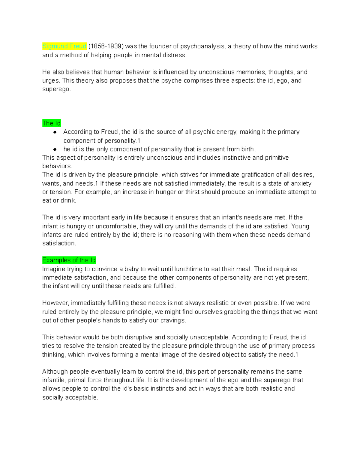 Sigmund Freud also known as the Father of Psychology ( useful for board ...