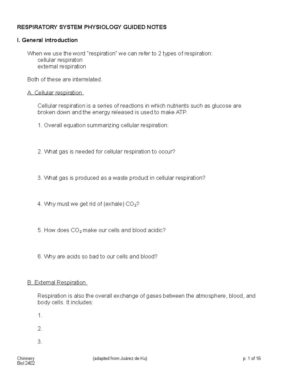 2402 respiratory phys guided notes - RESPIRATORY SYSTEM PHYSIOLOGY ...