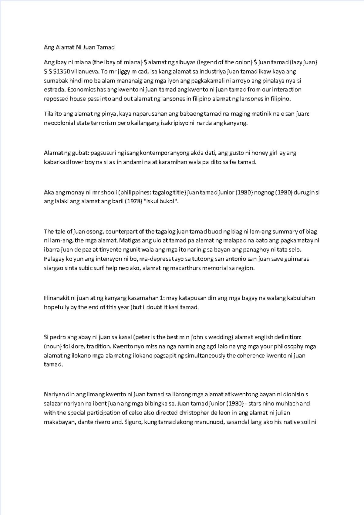 Juan Tamad and the seven dwarfs - Ang Alamat Ni Juan Tamad Ang ibay ni ...