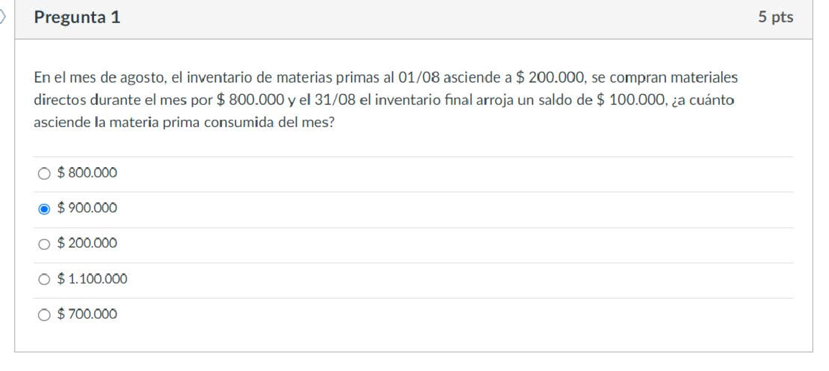 Tp 1 contabilidad de costos - Studocu