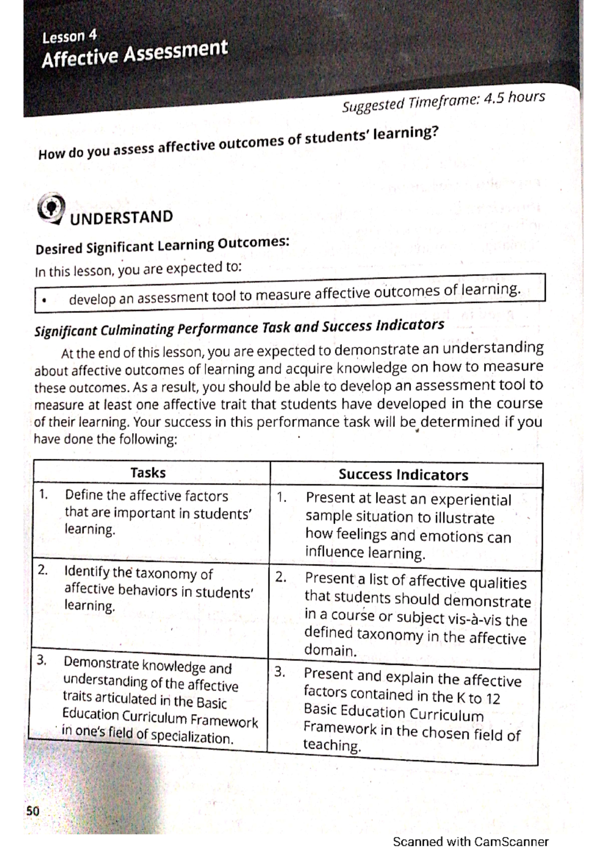 Lesson-4-Affective-Assessment - Lesson 4 Affective Assessment Suggested ...