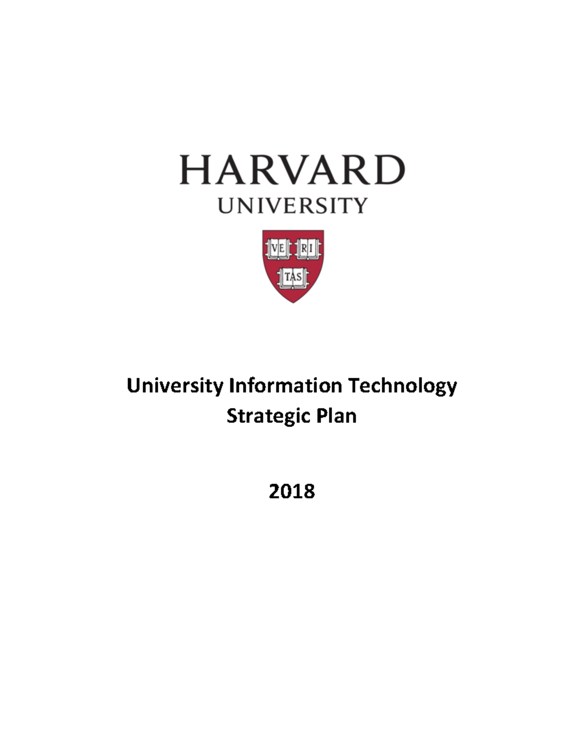 Harvard IT Strategic PLAN 2018 - University Information Technology ...