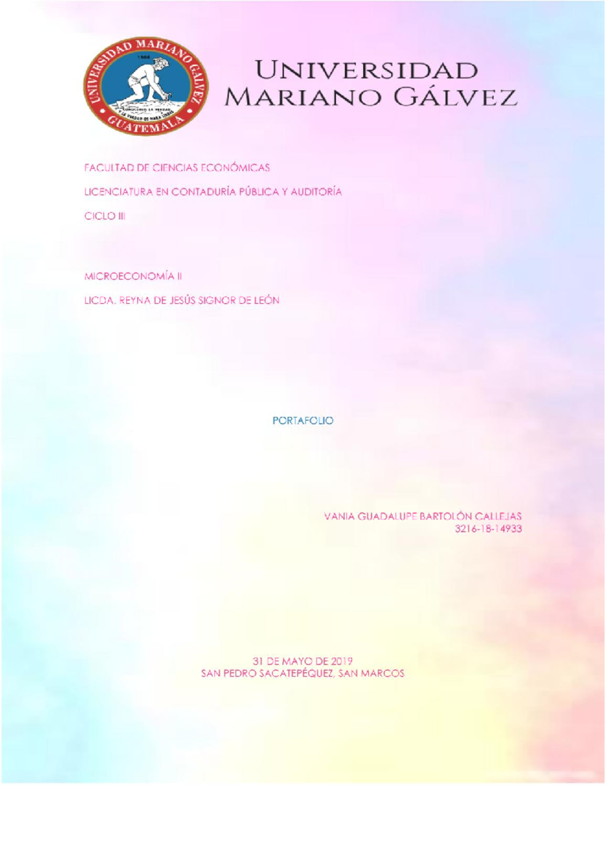 Micro umg - fadsf - Microbiología - USAC - Studocu