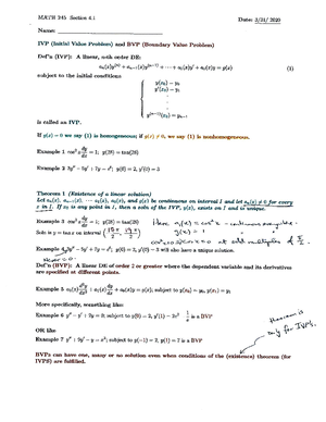 6 - Math245 - Section 6.2 Notes - MATH 245 - Studocu