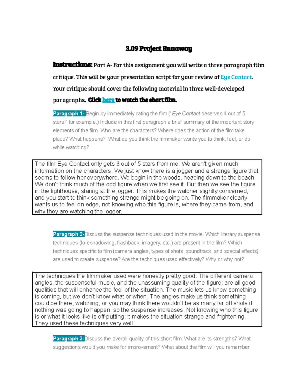 Copy of 3.09 Project Runaway Template - 3 Project Runaway Instructions ...