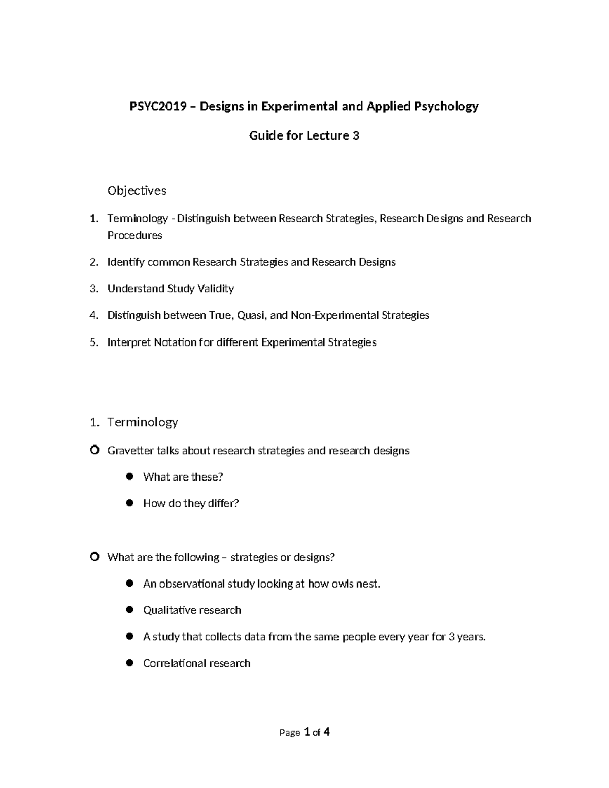 PSYC2019 Guide for Lecture 3 - PSYC2019 – Designs in Experimental and Applied Psychology Guide ...