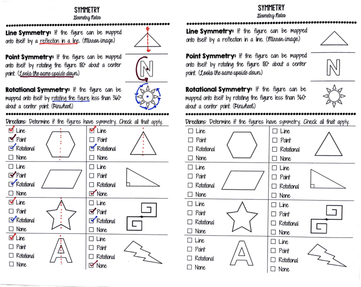Symmetry Notes KEY 2023 - SYMMETRY ####### 1Je&ntlJuJ,~ - Studocu