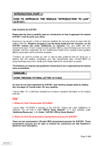 ILW1501 - Unisa - Introdution to law - Studocu