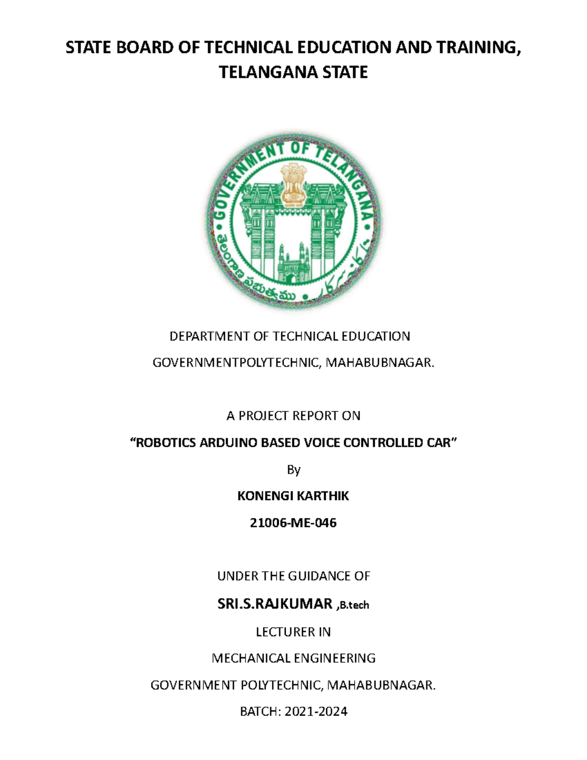 State Board OF Technical Education AND Trainin 1 - Software Engineering ...