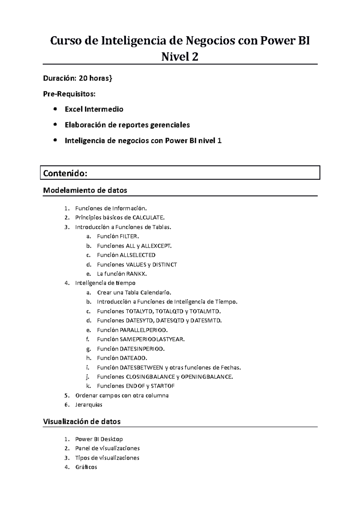 Inteligencia de Negocios con Power BI - Nivel 2 - Curso de Inteligencia de Negocios con Power BI ...