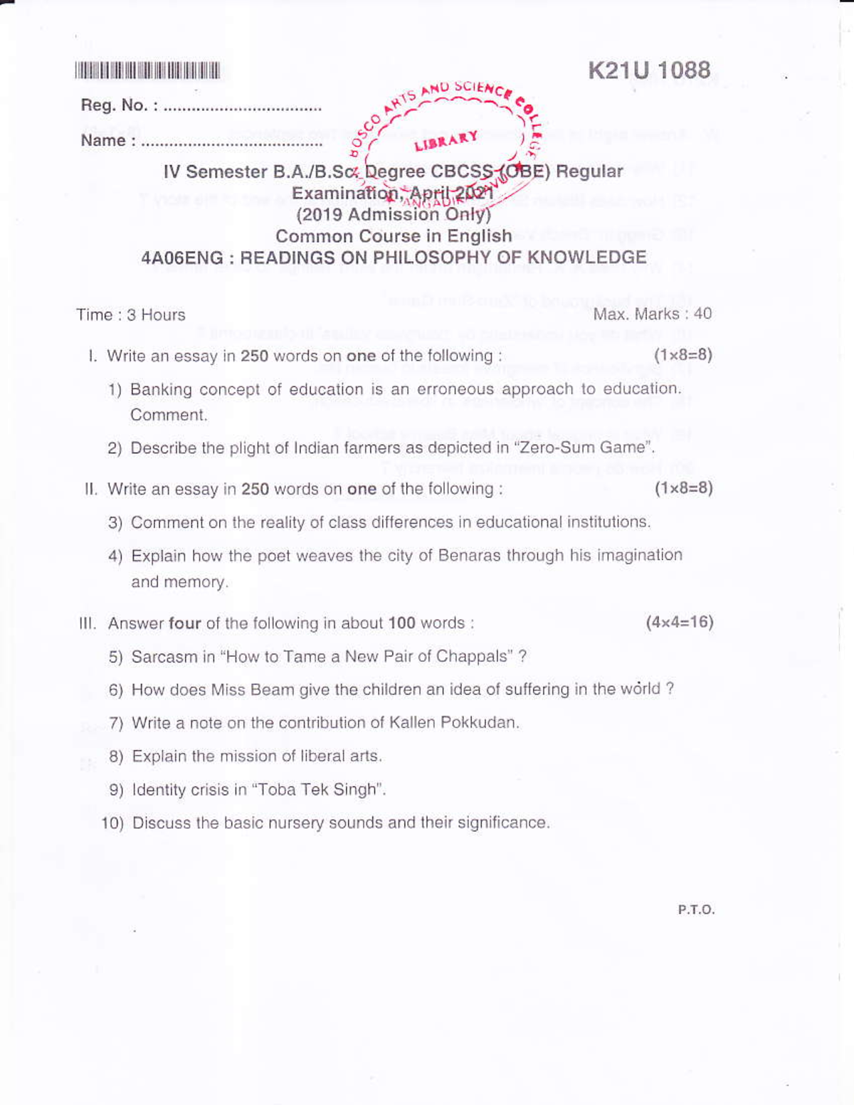 Common 2021 - t ]l llut lfit|lr Fes.:.................................:-''^-.,n, Name : - Studocu