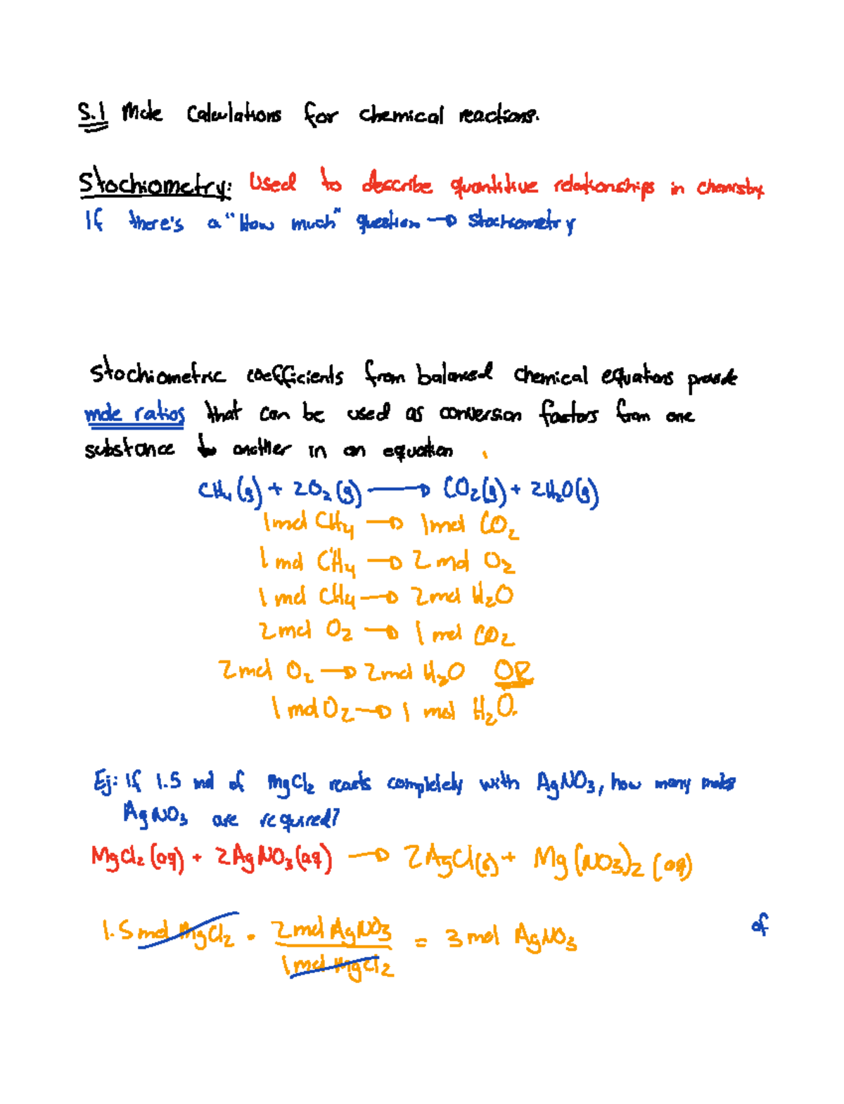 Stoichiometry and moles - Male calculations for chemical reactions ...