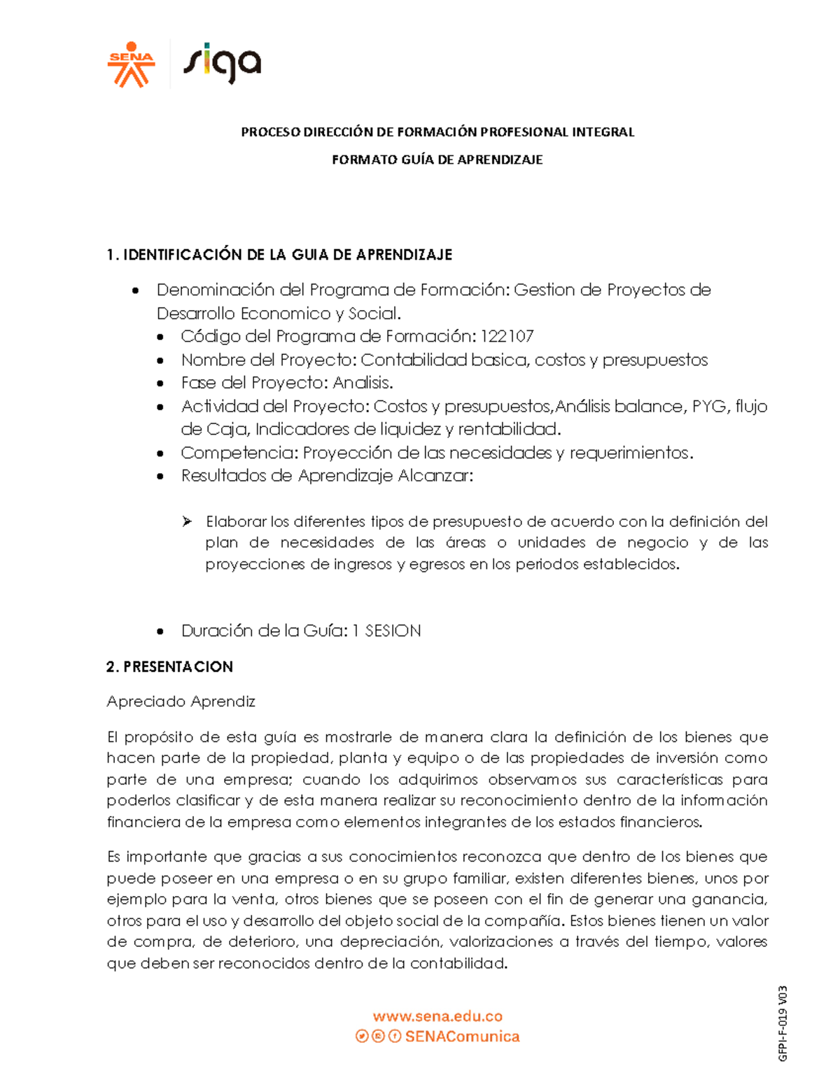 GFPI-F-019 GUIA DE Aprendizaje Sesion 7 - PROCESO DIRECCIÓN DE FORMACIÓN PROFESIONAL INTEGRAL ...