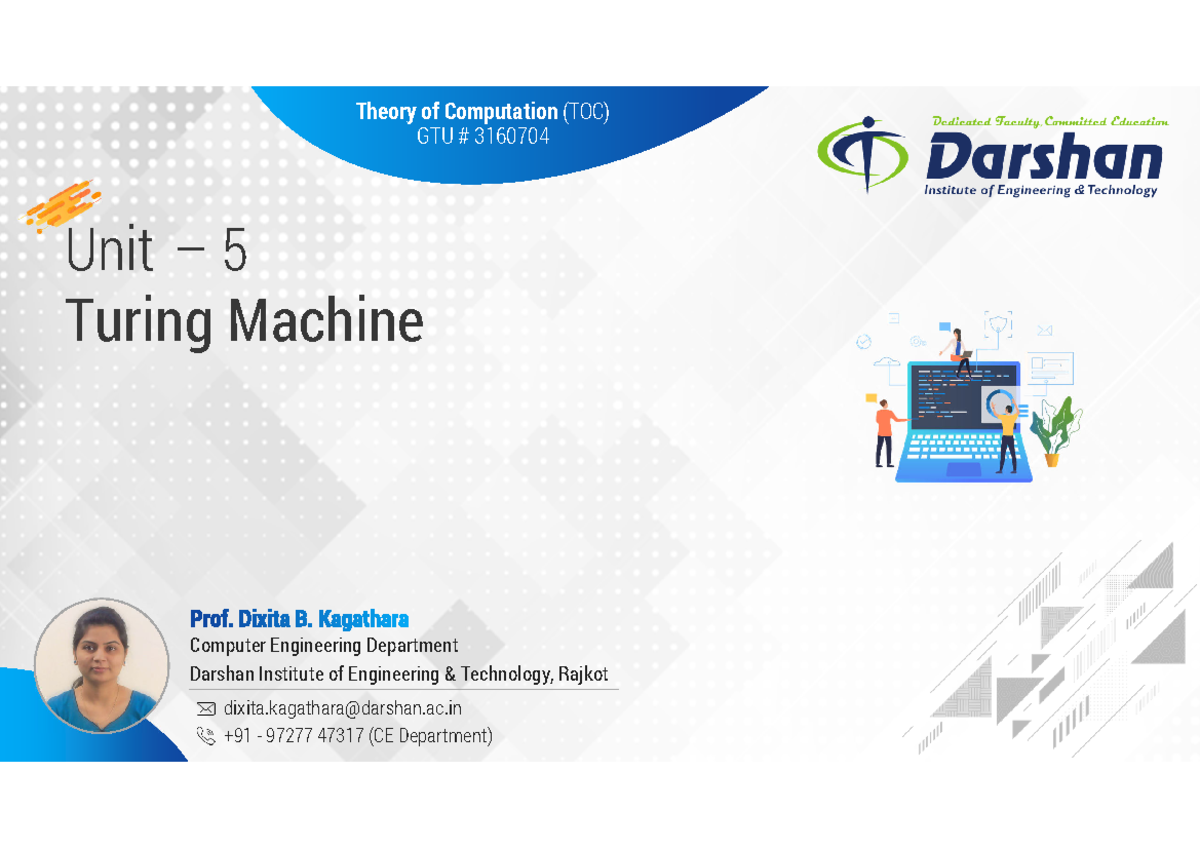 3160704 TOC GTU Study Material Presentations Unit-5 18062021085605 AM - Darshan Institute of ...