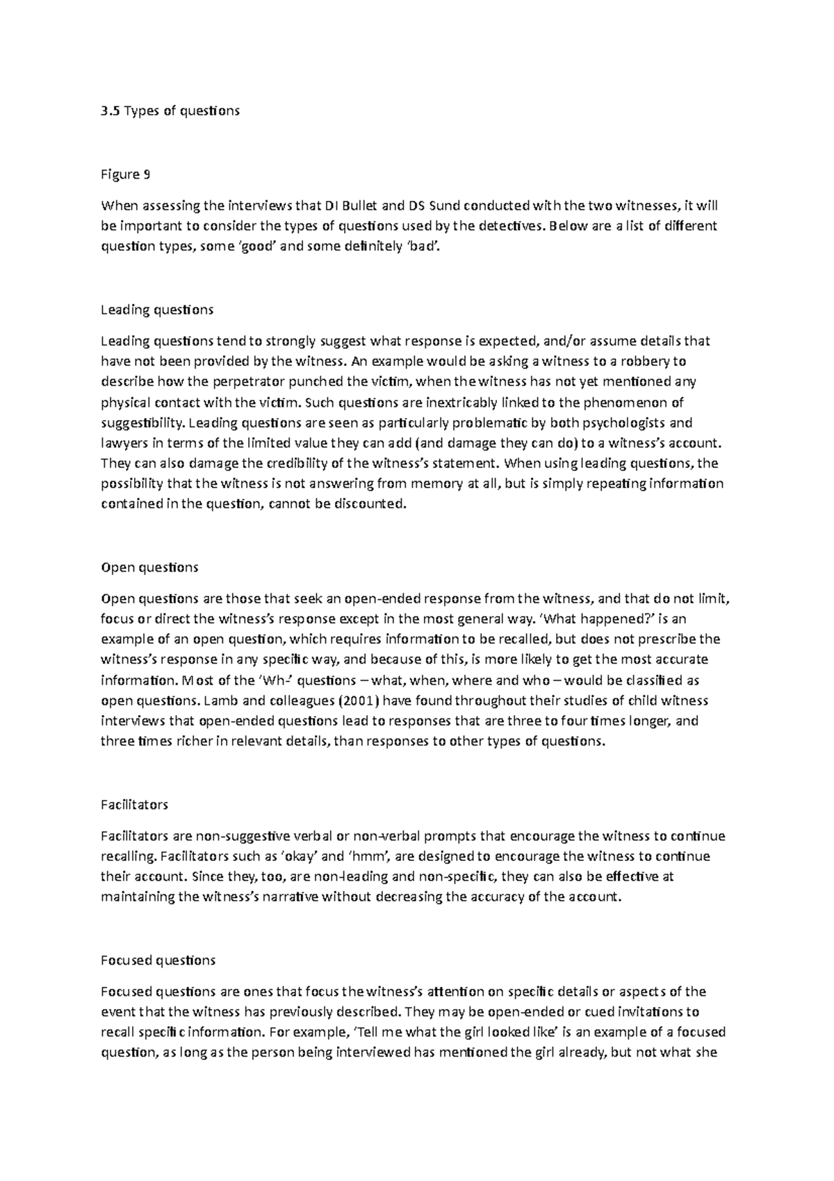 Types Of Questions And Conclusions 3 Types Of Questions Figure 9 When